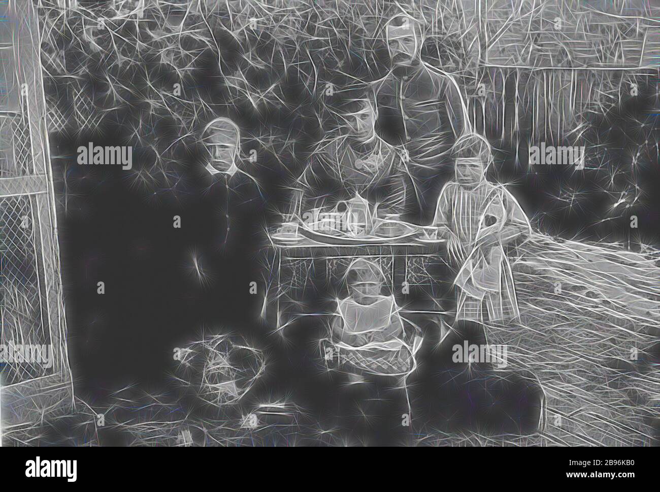 Negative - Beckett Family, Charlton, Victoria, 1891, Portrait of the ...