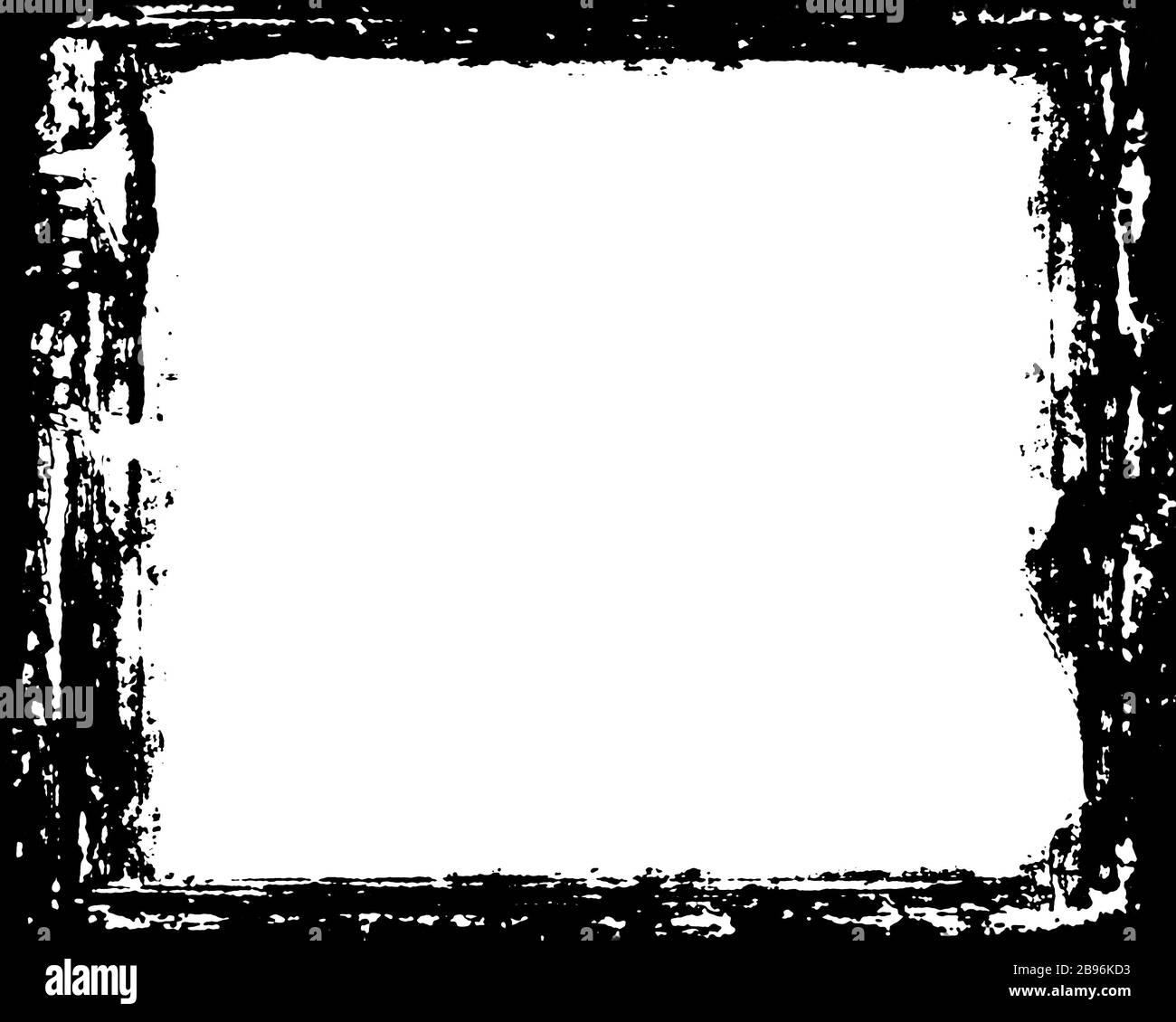 Abstract Decorative Black & White Photo Frame. Type Text Inside, Use as ...