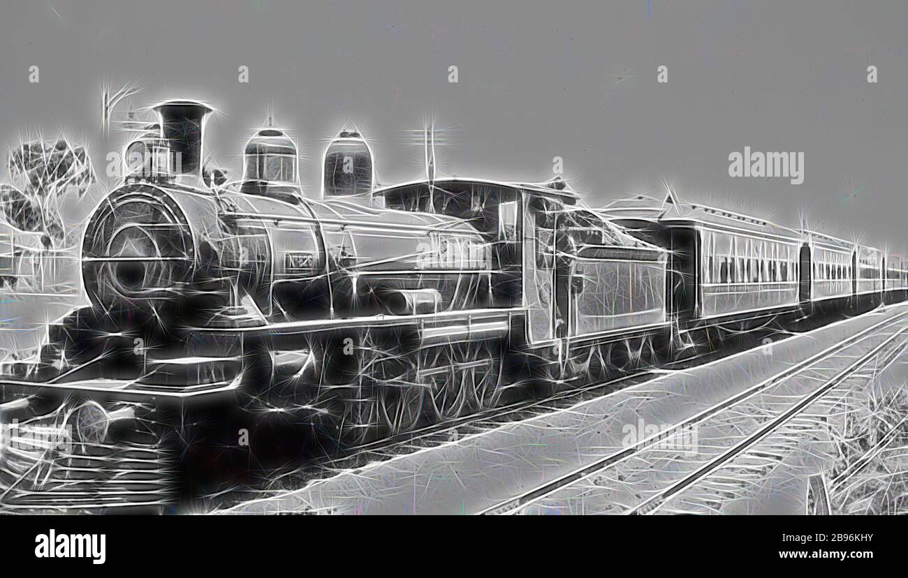 Negative - Saint Laurence, Queensland, 1929, A QGR C19 class steam ...