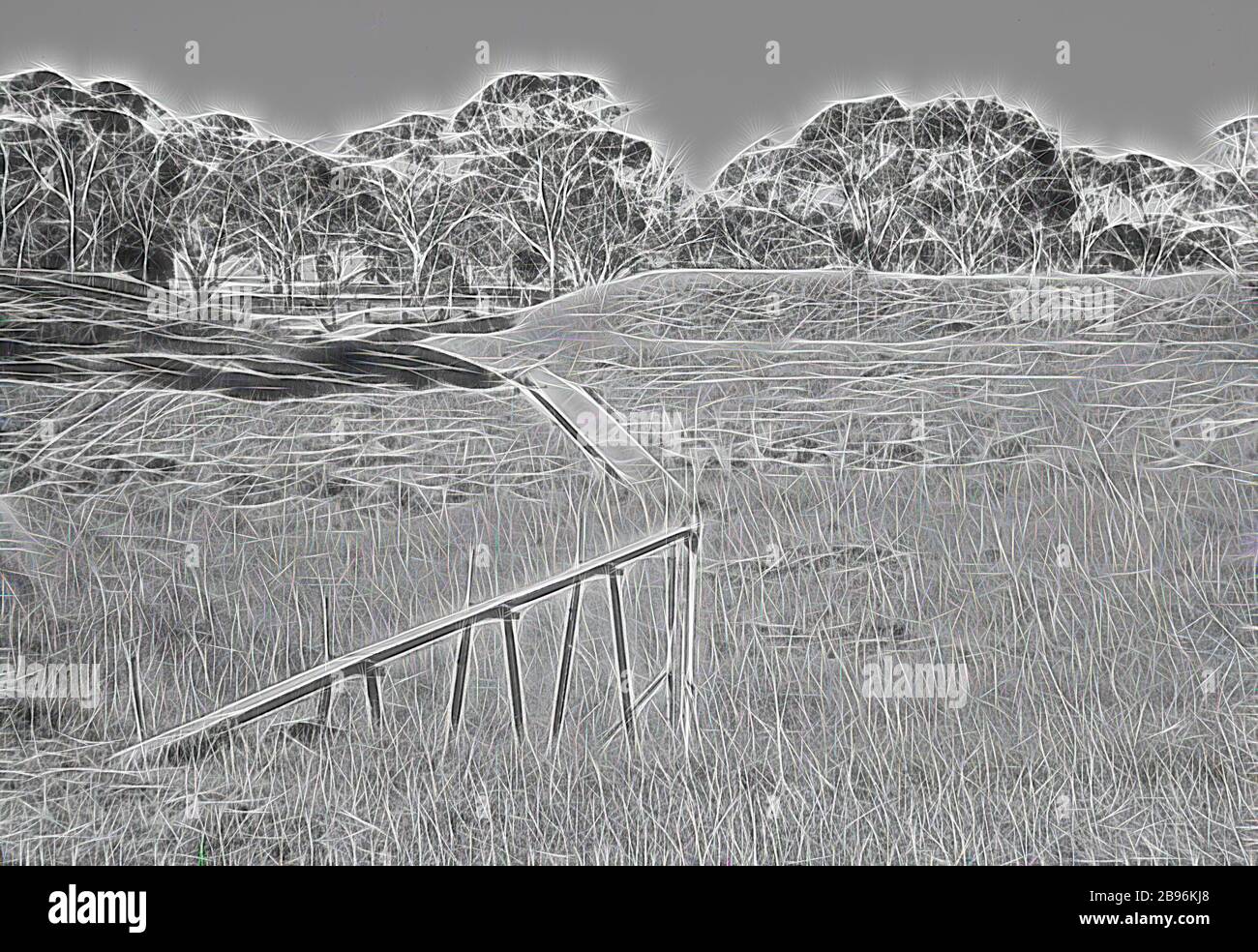 Negative - Bordertown, South Australia, circa 1935, A railway dam built ...