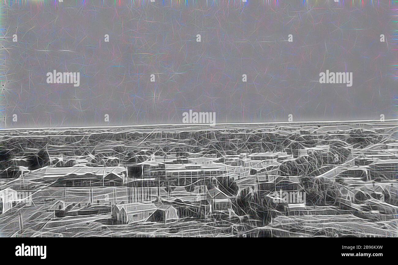 Negative - Nhill, Victoria, 1920, Looking south across Nhill from the ...