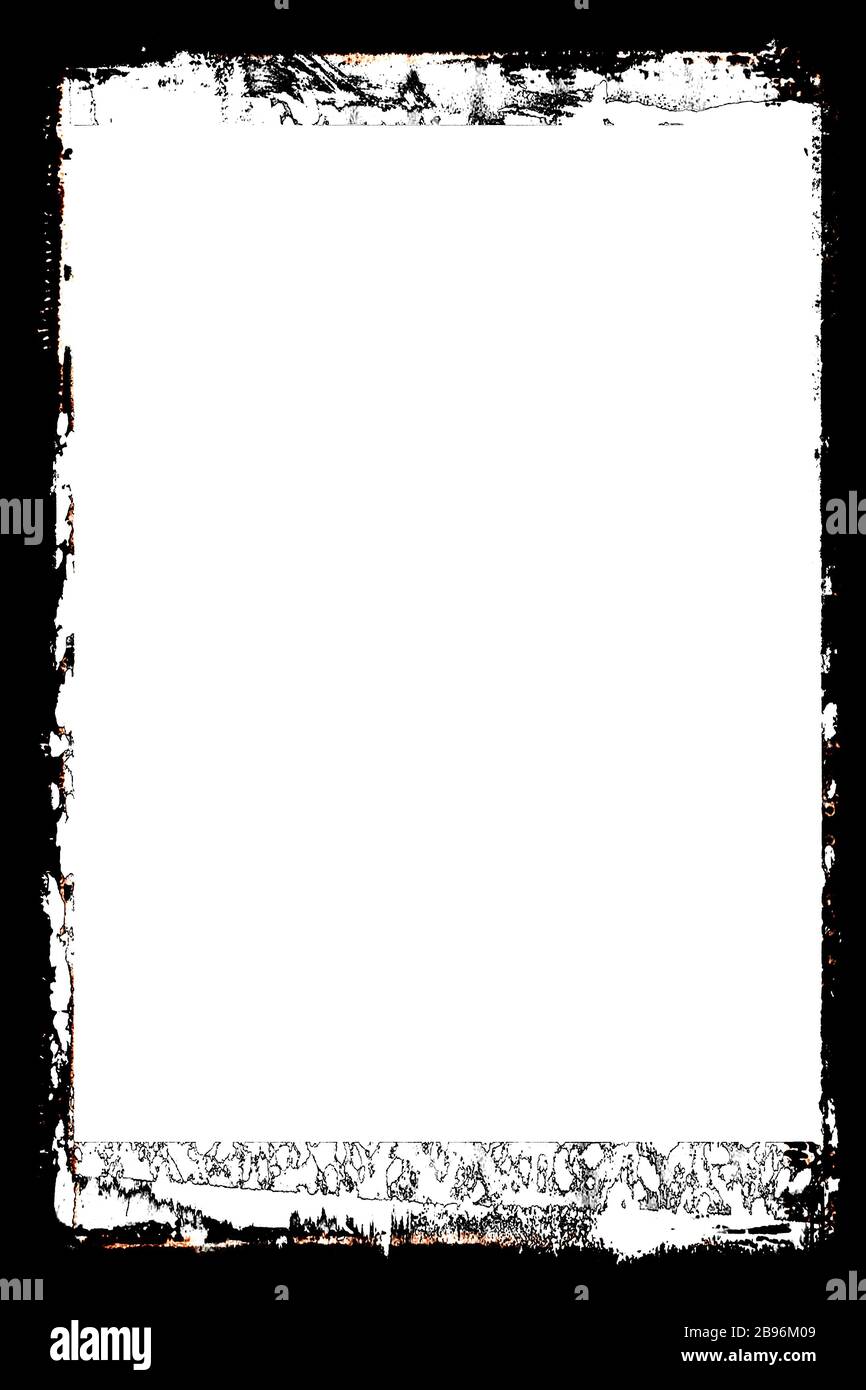 Abstract Decorative Black & White Photo Frame. Type Text Inside, Use as ...