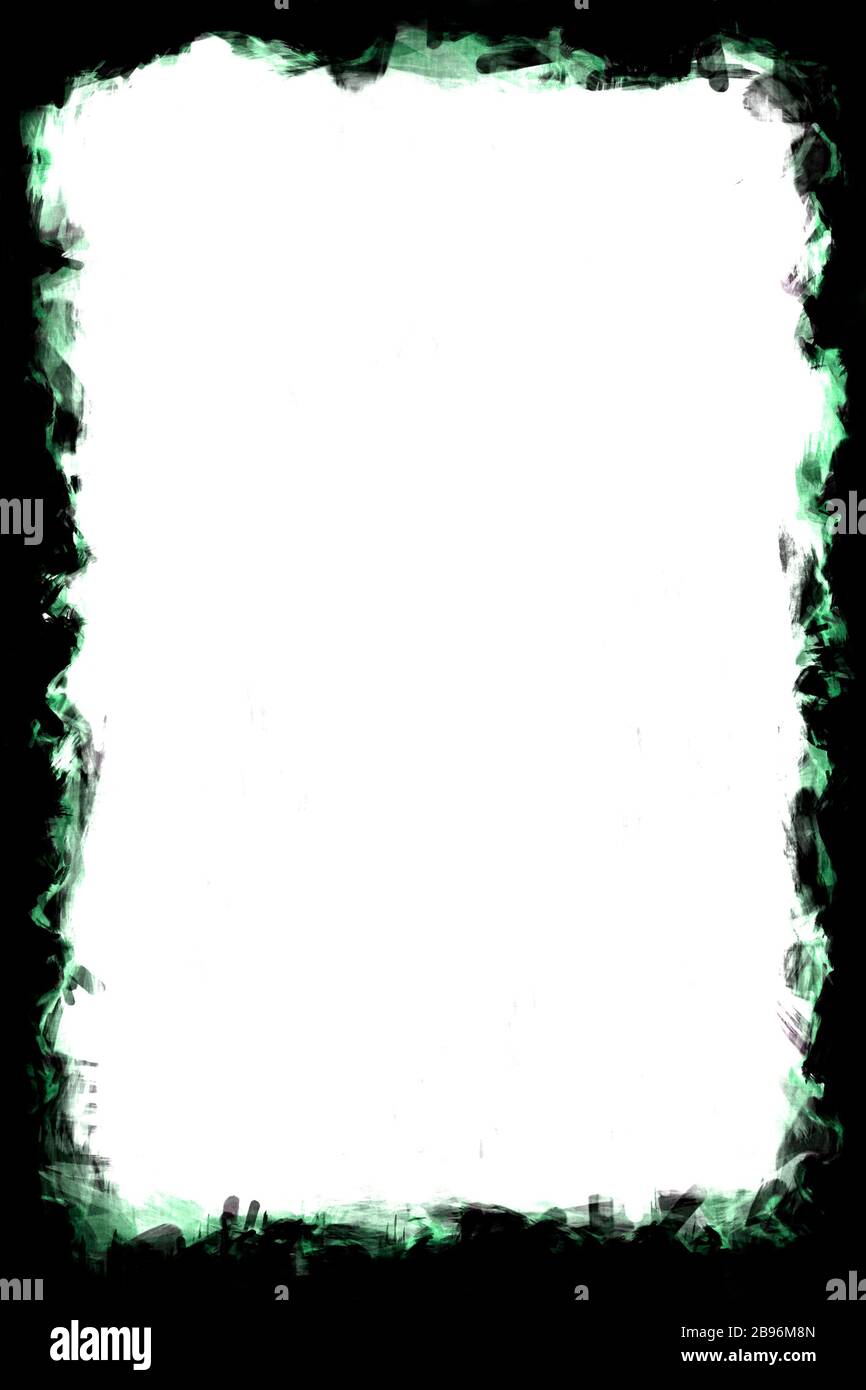 Abstract Decorative Black & White Photo Frame. Type Text Inside, Use as ...