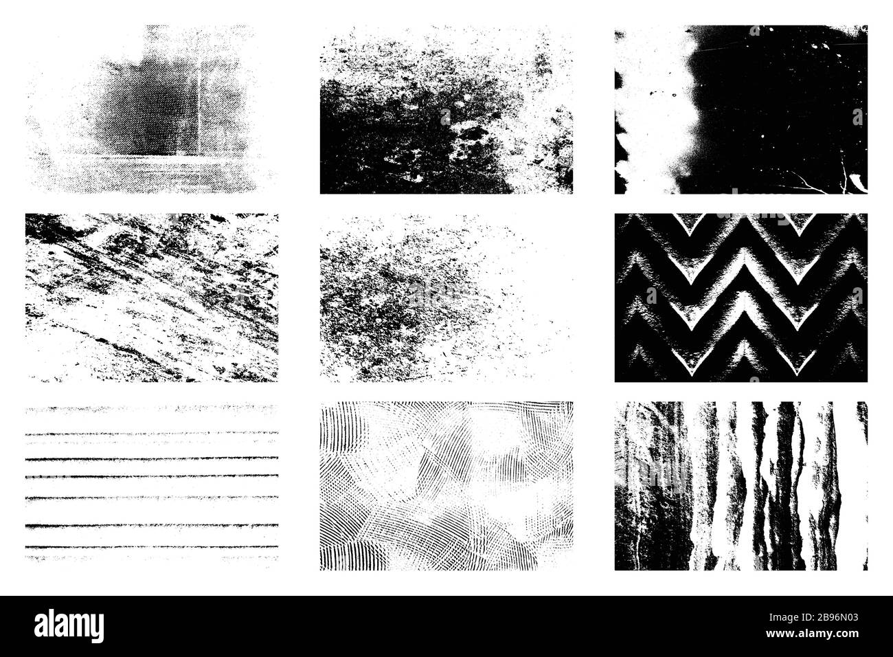Grunge Texture Set Stock Vector Image & Art - Alamy