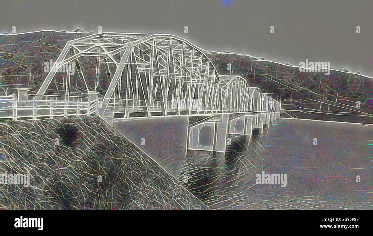 Photograph - Bethanga Bridge, Murray River, Border of New South Wales ...