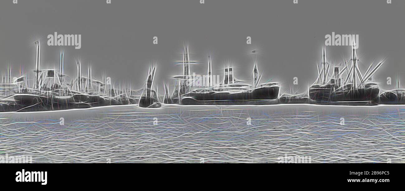 Photograph - Cargo Ships, Victoria Dock, Melbourne, Victoria, 1920-1939 ...