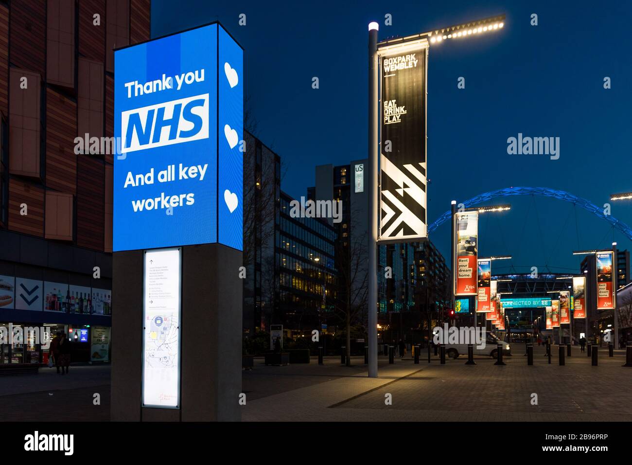 Thank you nhs sign signs hi-res stock photography and images - Alamy