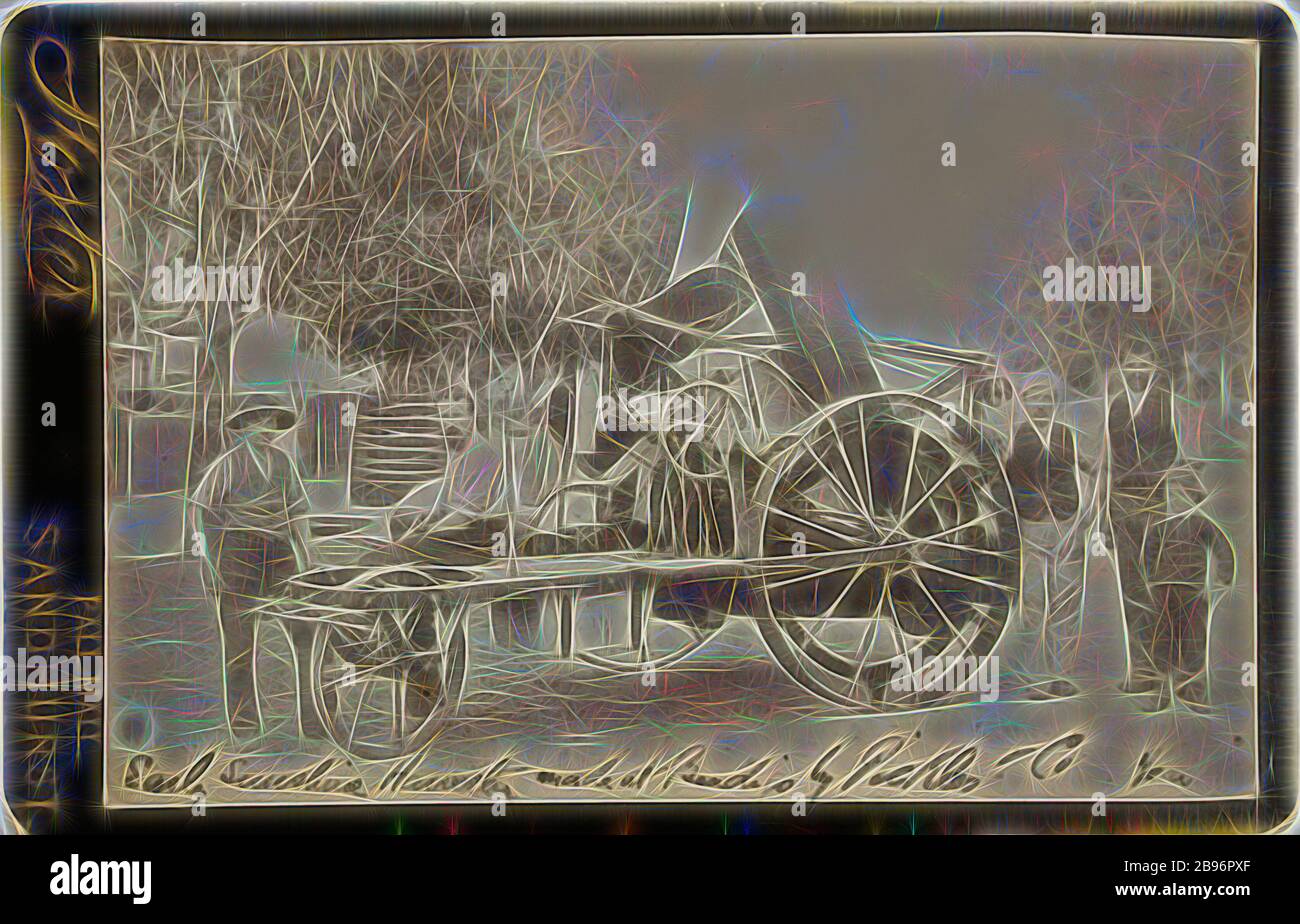 Photograph - Men & Child With Sunshine Harvester, Bendigo, Victoria ...
