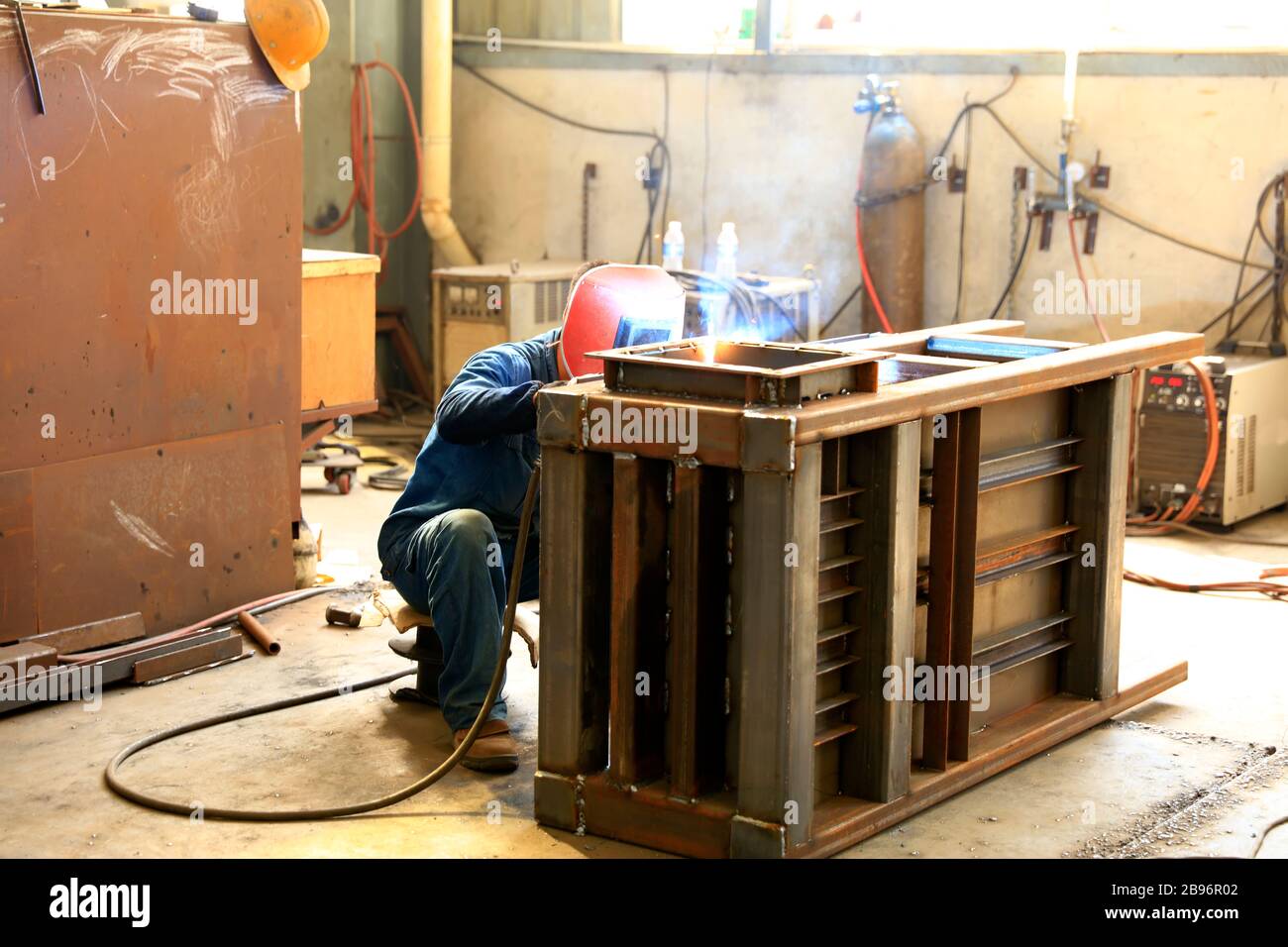 The workers work in the workshop of the factory Stock Photo - Alamy