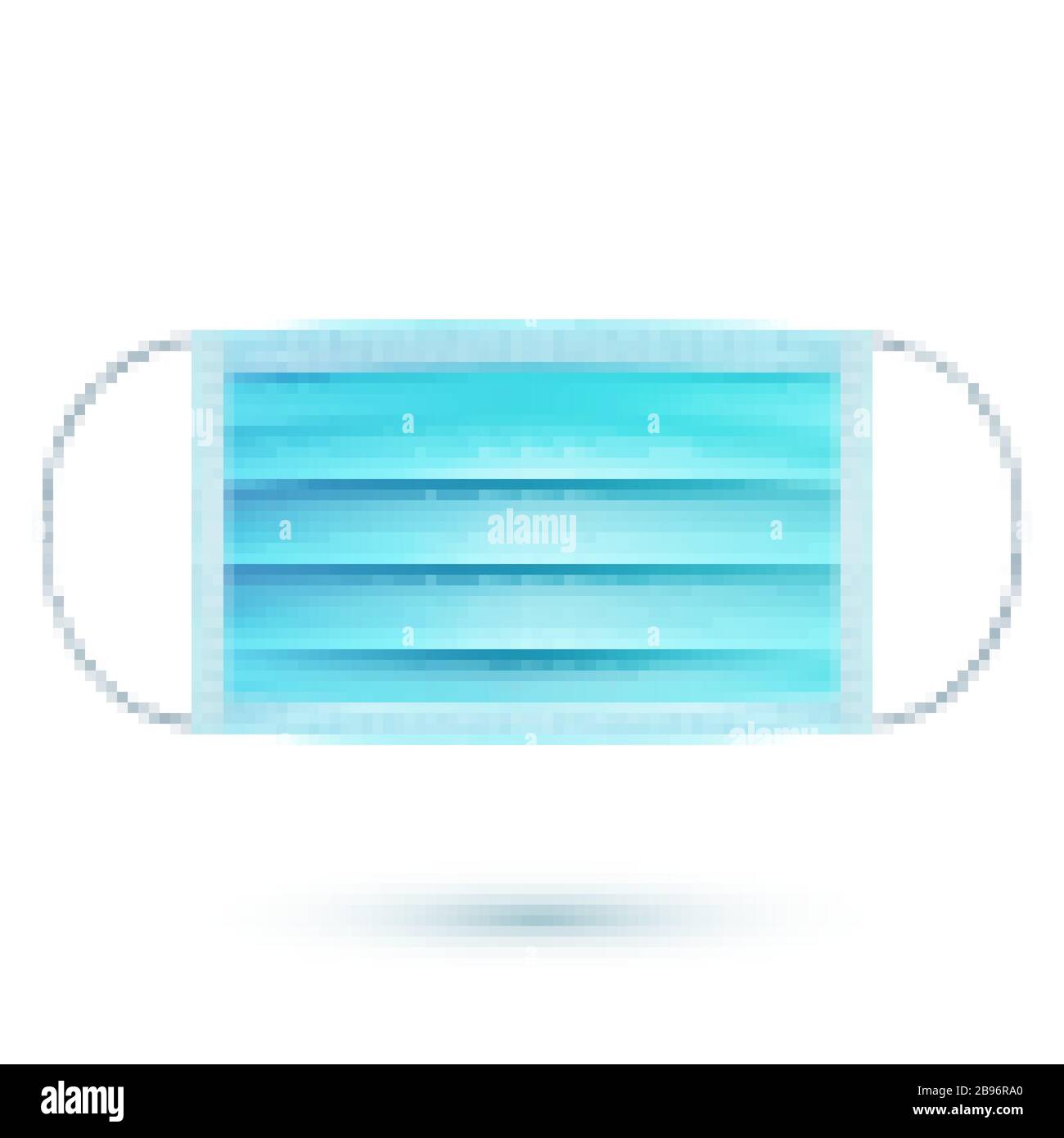 Realistic medical respiratory mask. Face-guard, protective mask against ...