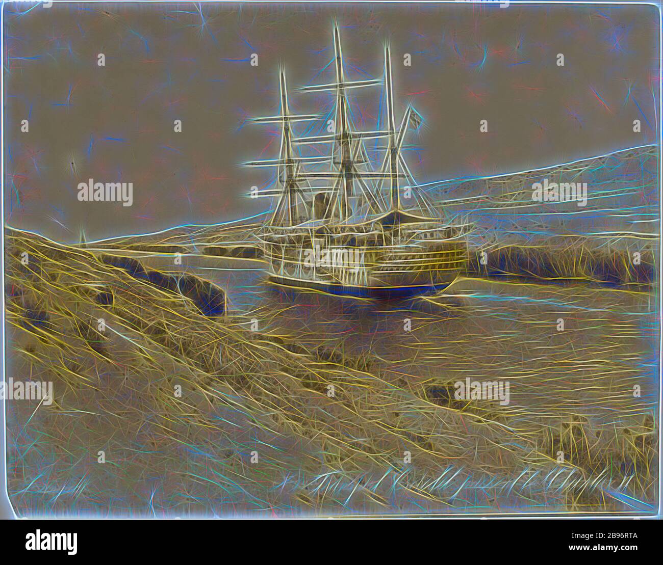 Photograph - HMS Crocodile, Suez Canal, Egypt, circa 1886, One of four ...