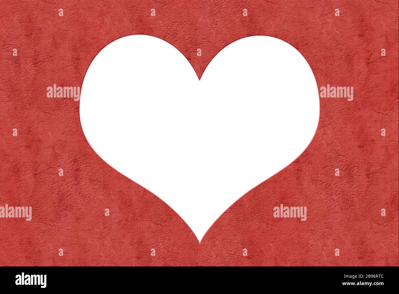 White heart shape hi-res stock photography and images - Alamy