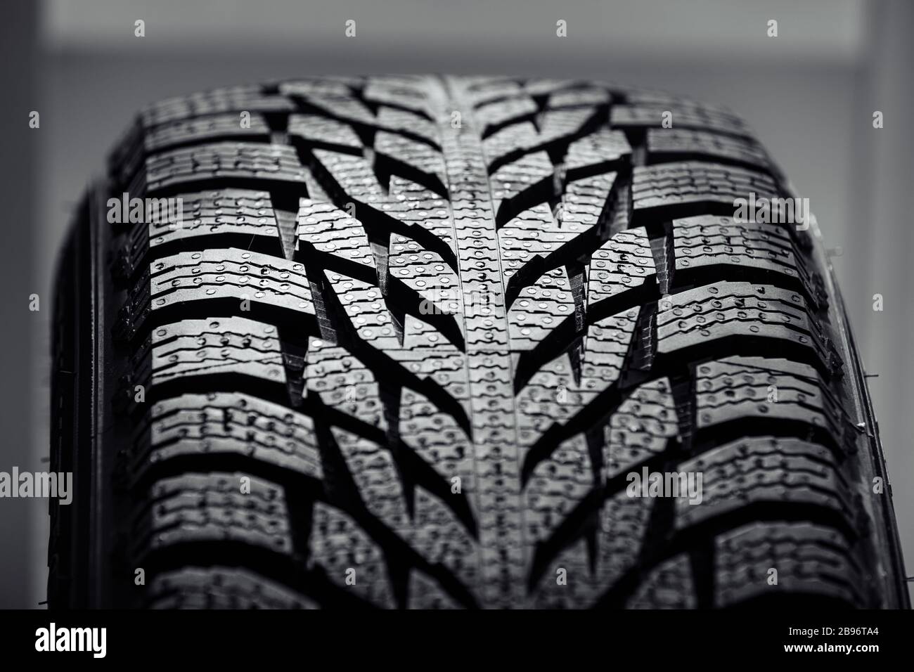 close up of Car tire wheel profile structure. selective focus Stock ...