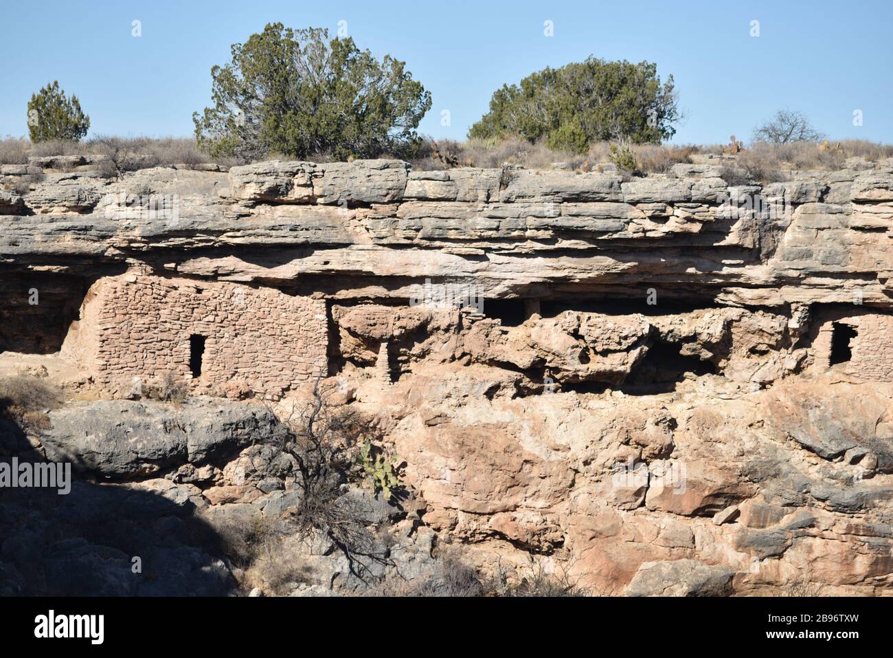 Rim Rock, AZ., U.S.A. Jan. 13, 2018. Montezuma Well. Part of Montezuma ...
