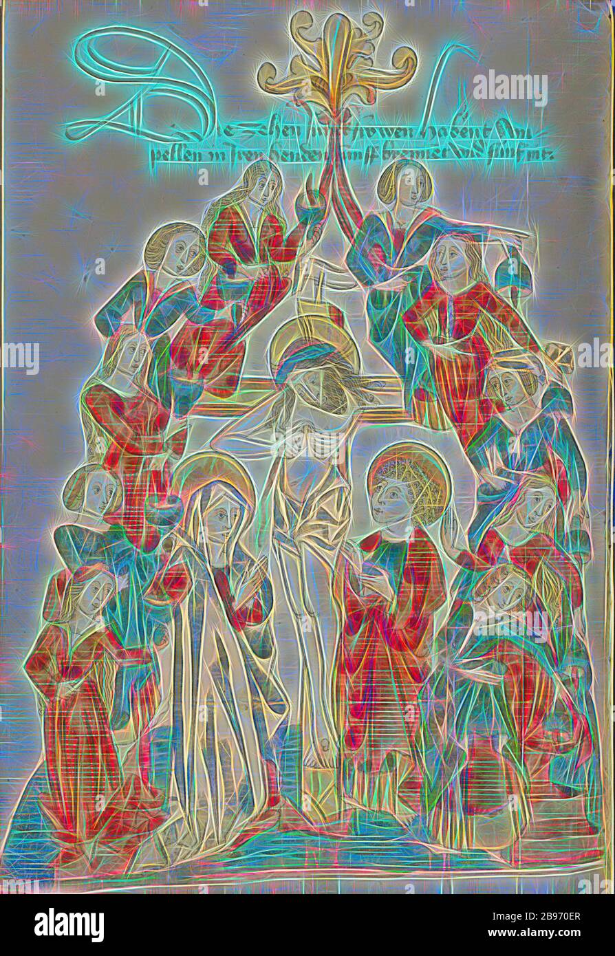 The Crucifixion with the Seven Wise and Seven Foolish Virgins, Follower ...