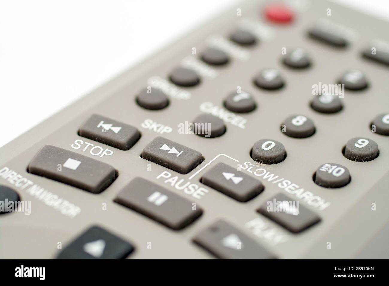 Remote control on a white background Stock Photo - Alamy