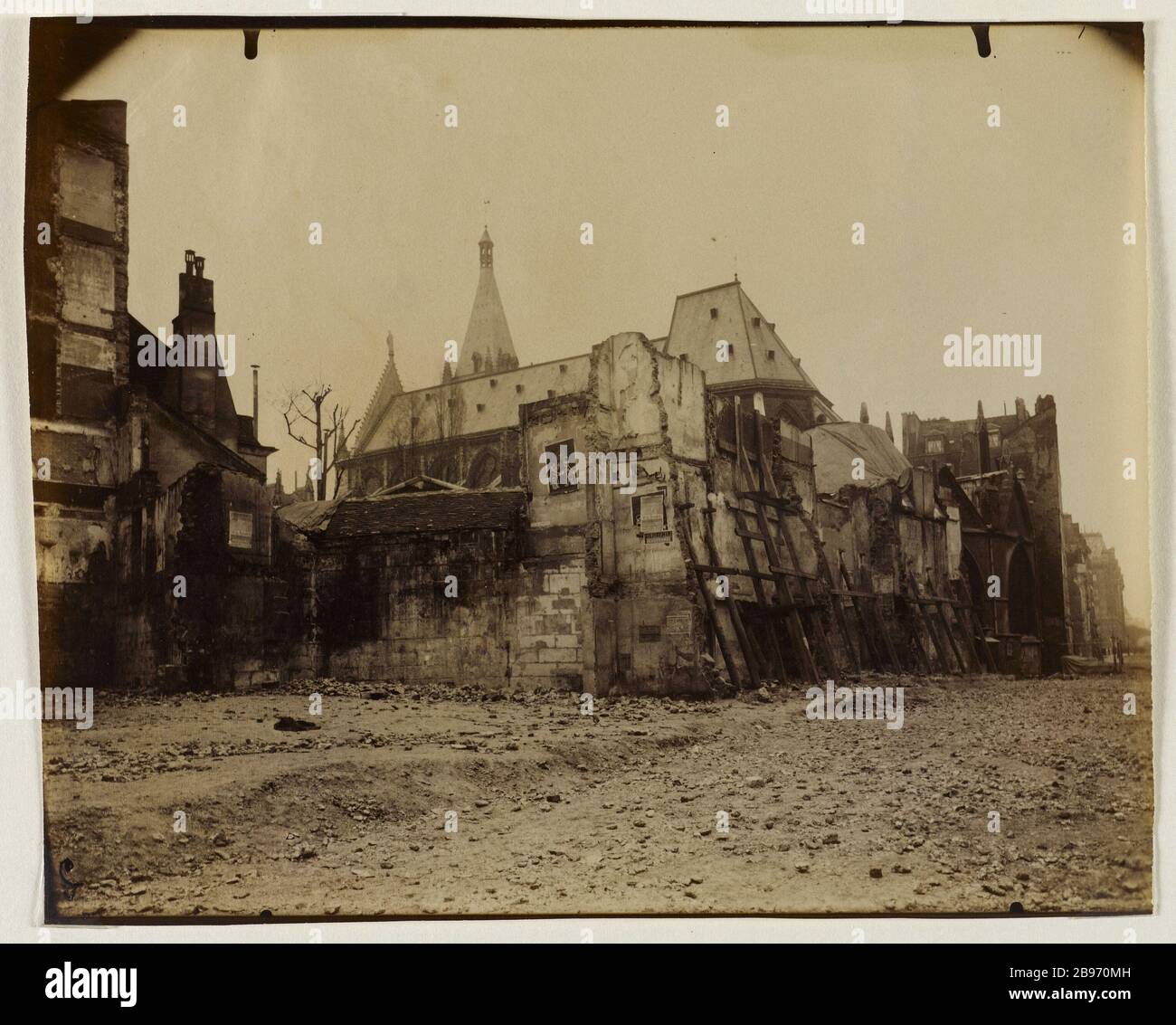 CHURCH OF SAINT SEVERIN AFTER THE DEMOLITION OF SAINT-JACQUES FOR ...