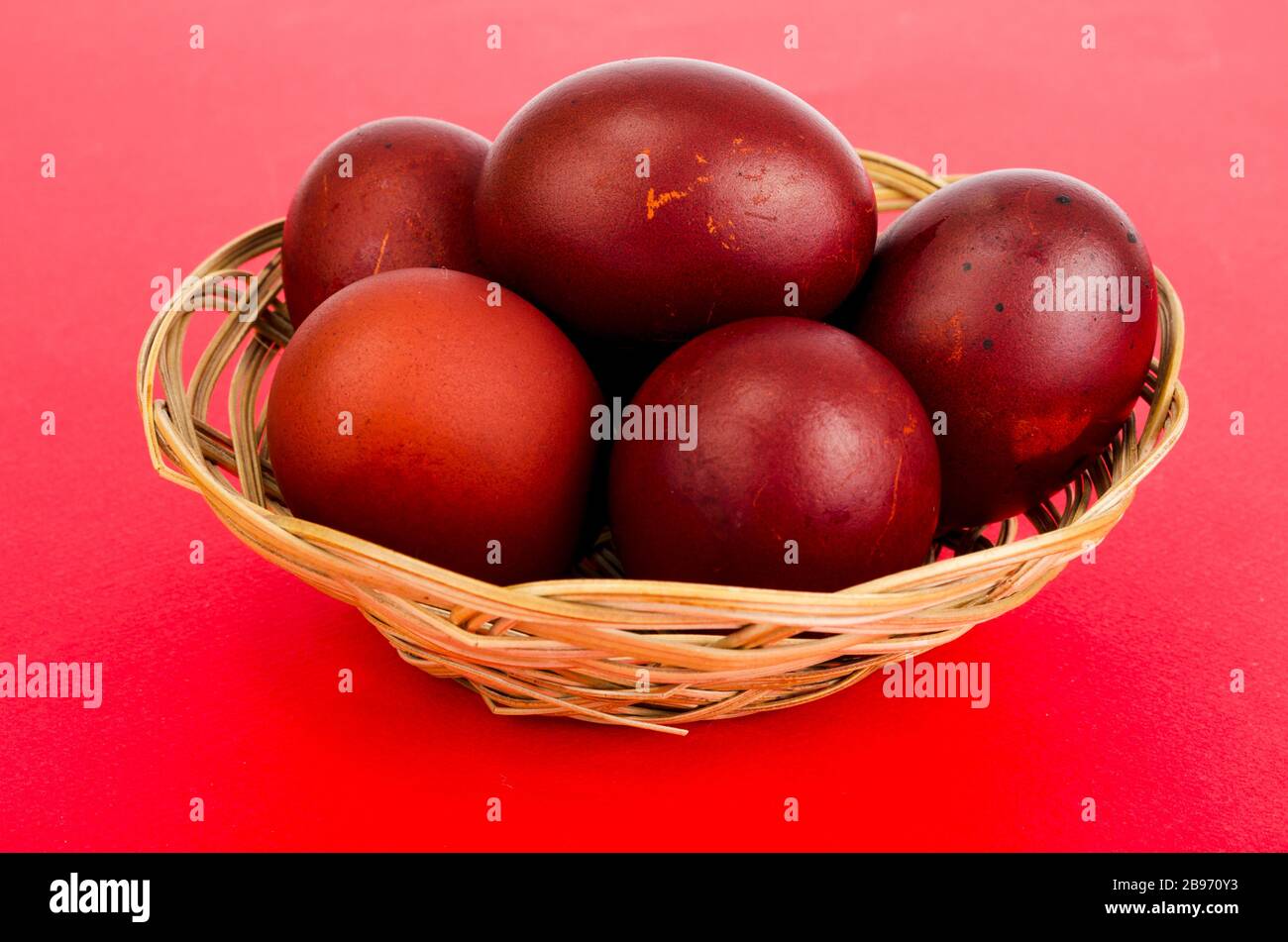 Colored eggs - symbol of celebration of Easter. Studio Photo Stock ...