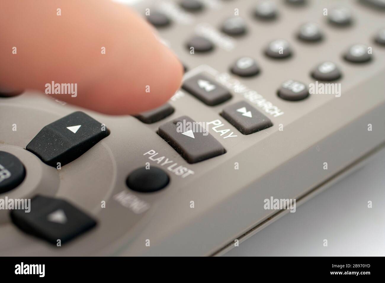 Remote control on a white background Stock Photo - Alamy