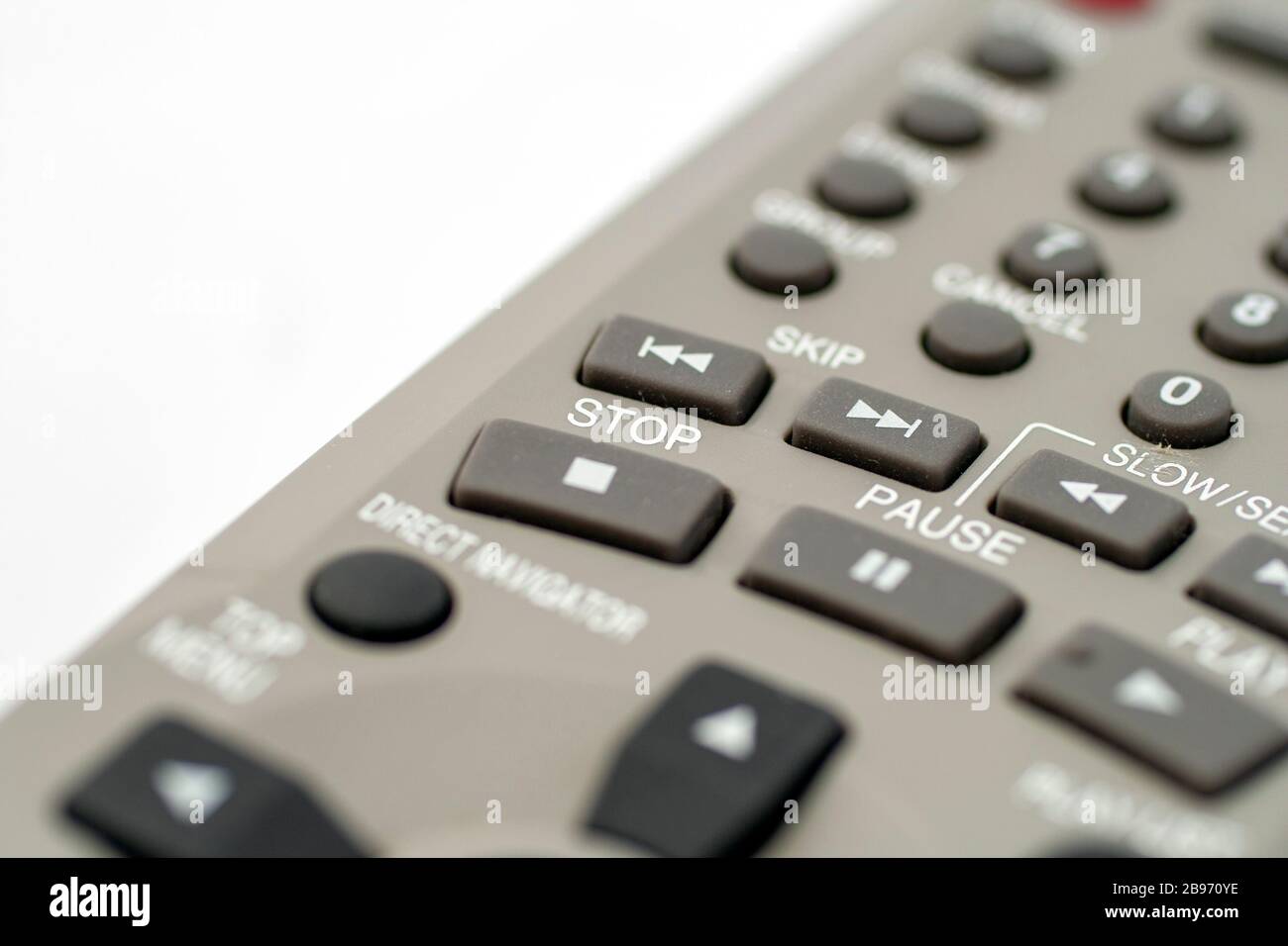 Remote control on a white background Stock Photo - Alamy