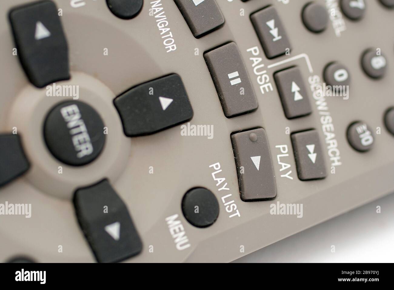 Remote control on a white background Stock Photo - Alamy