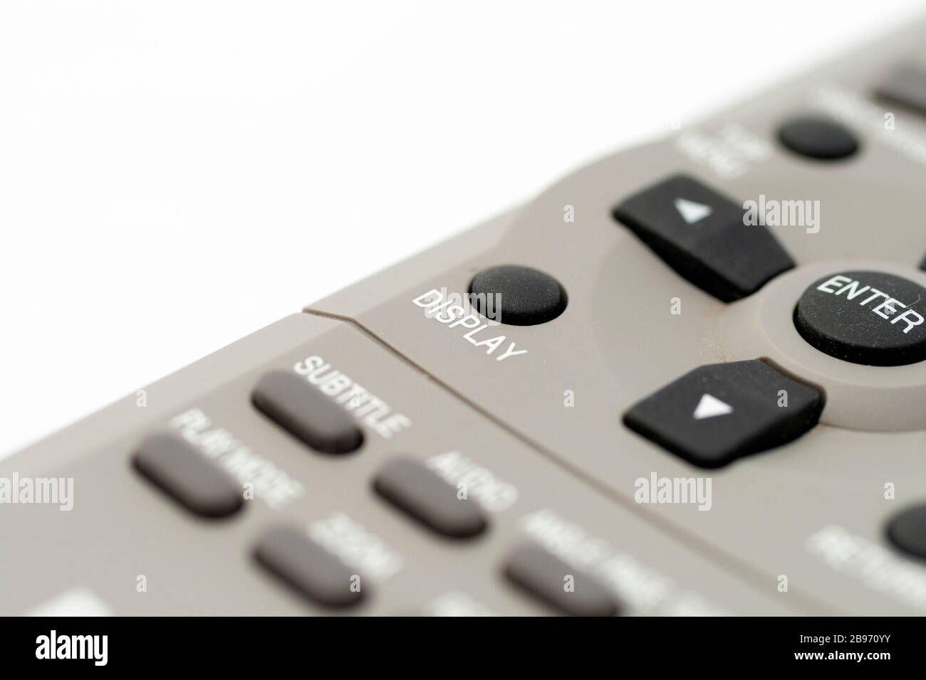 Remote control on a white background Stock Photo - Alamy