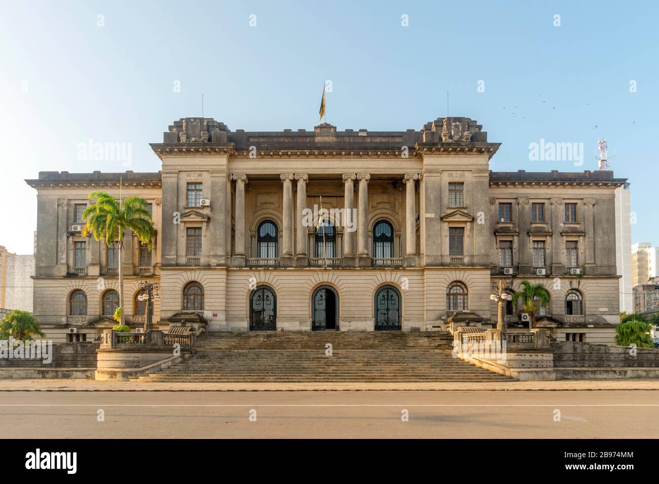 City Hall on Independence Square, Maputo, capital city of Mozambique ...