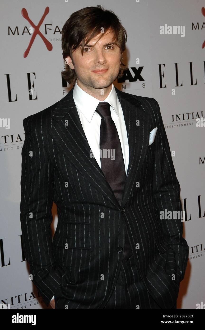 Adam Scott at The Los Angeles Premiere of "The Aviator" held at Mann's ...
