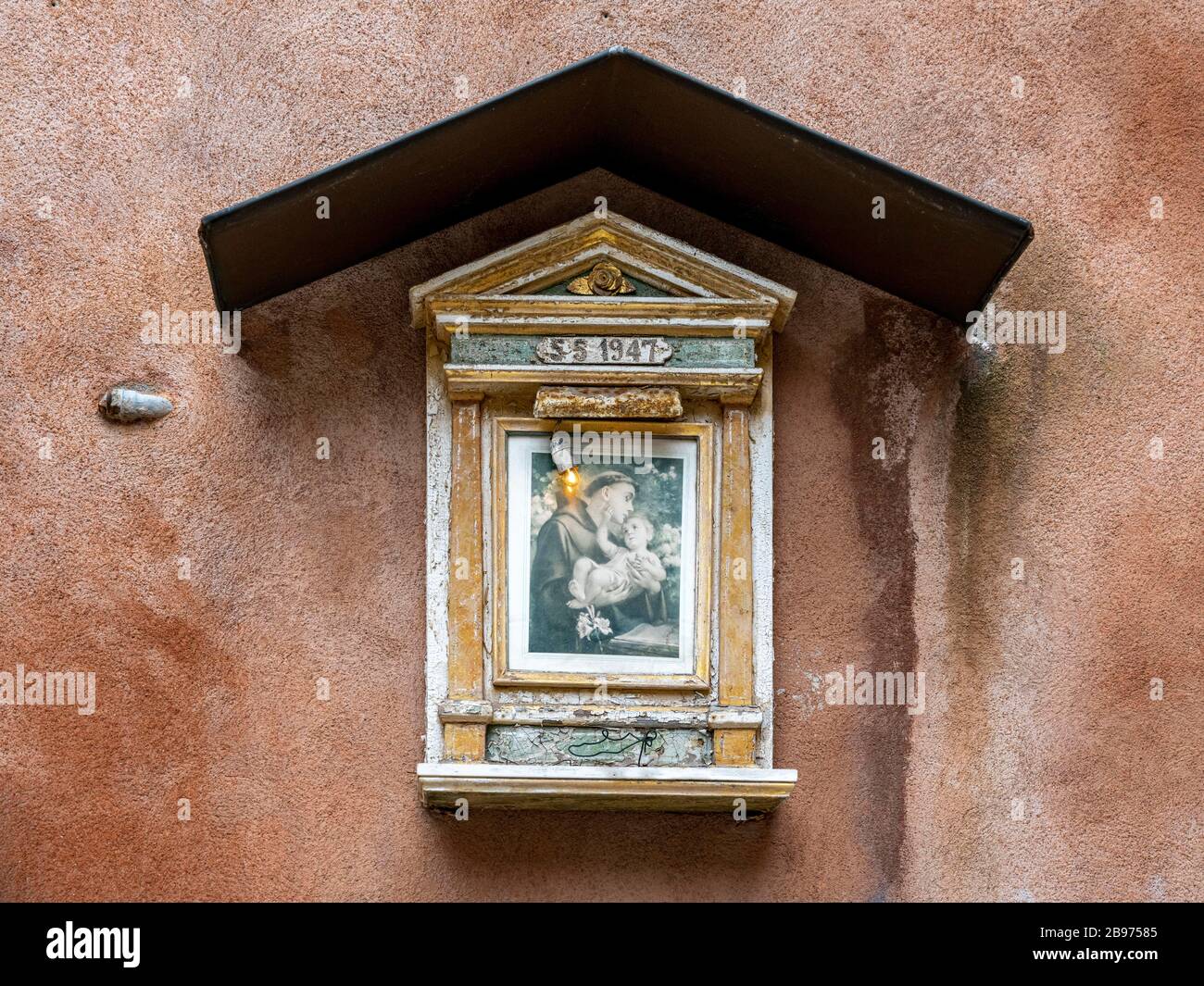 Antique Italian Shrine Italian Scene With A Shrine 486160 | National