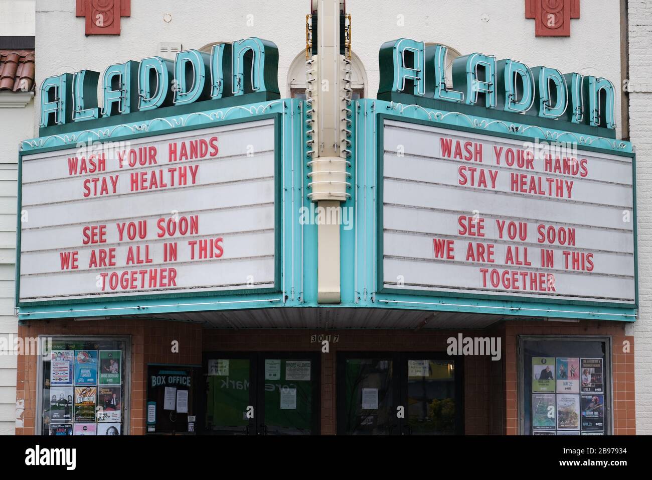 Aladdin wash your hands stay healthy hi-res stock photography and ...