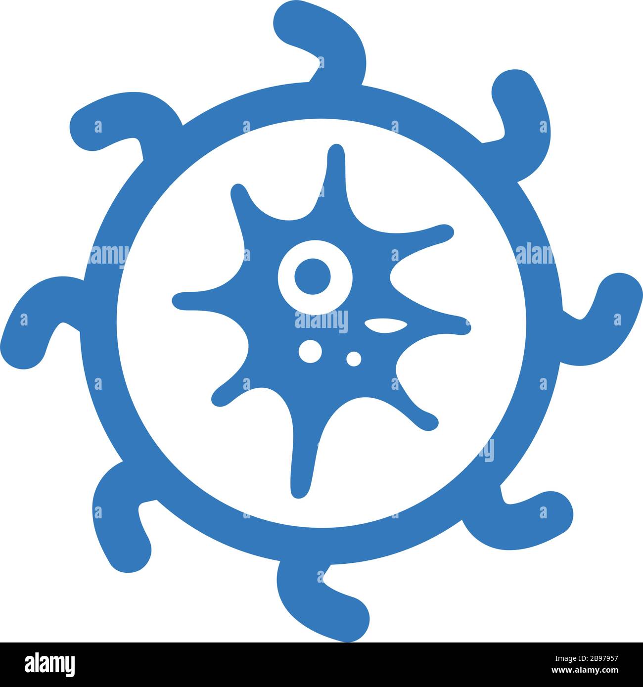 Beautiful, meticulously designed Virus Blue Icon, Virus Alert, Threat ...