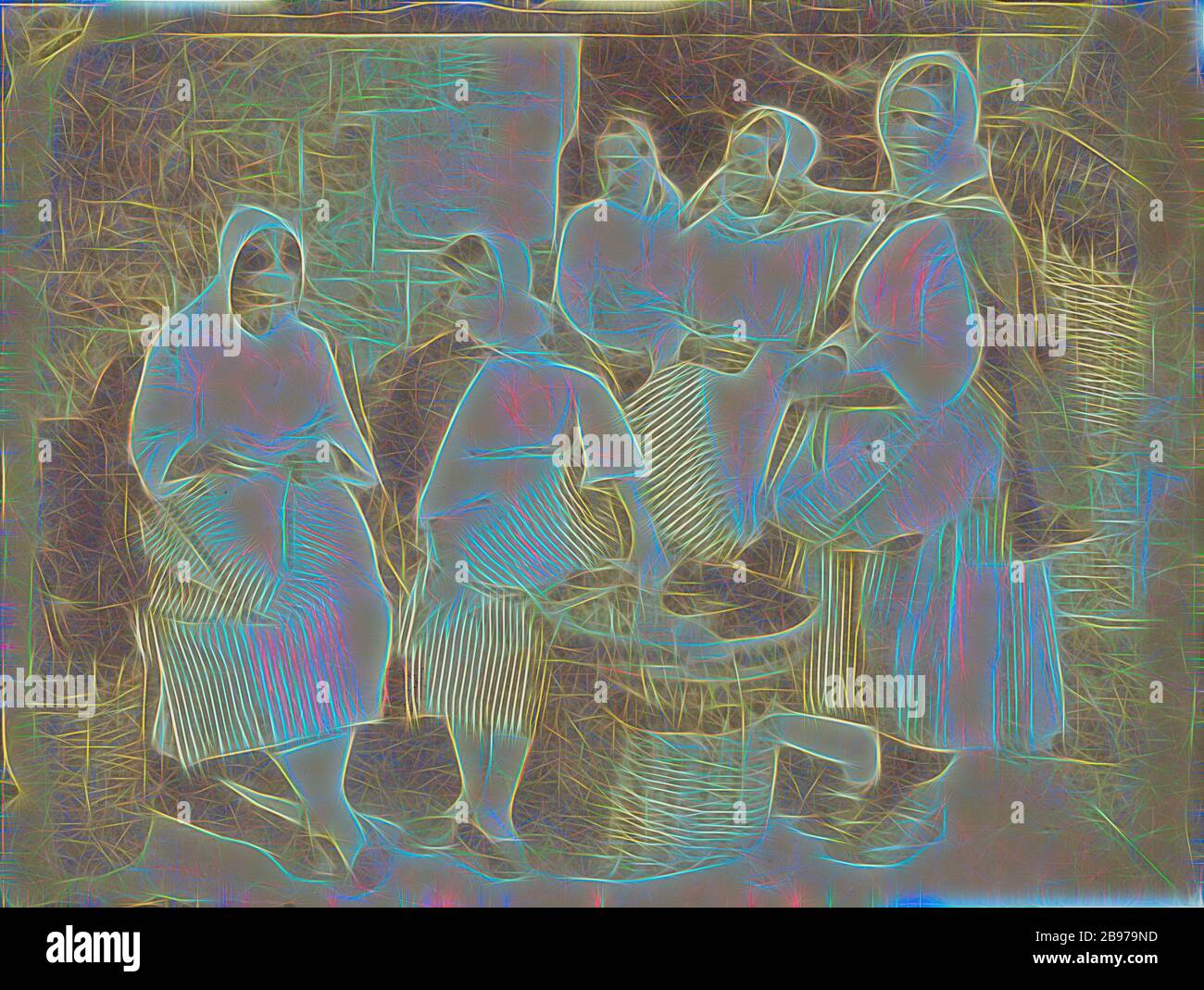 Two unknown women, Mrs Margaret (Dryburgh) Lyall, Marion Finlay and Mrs ...