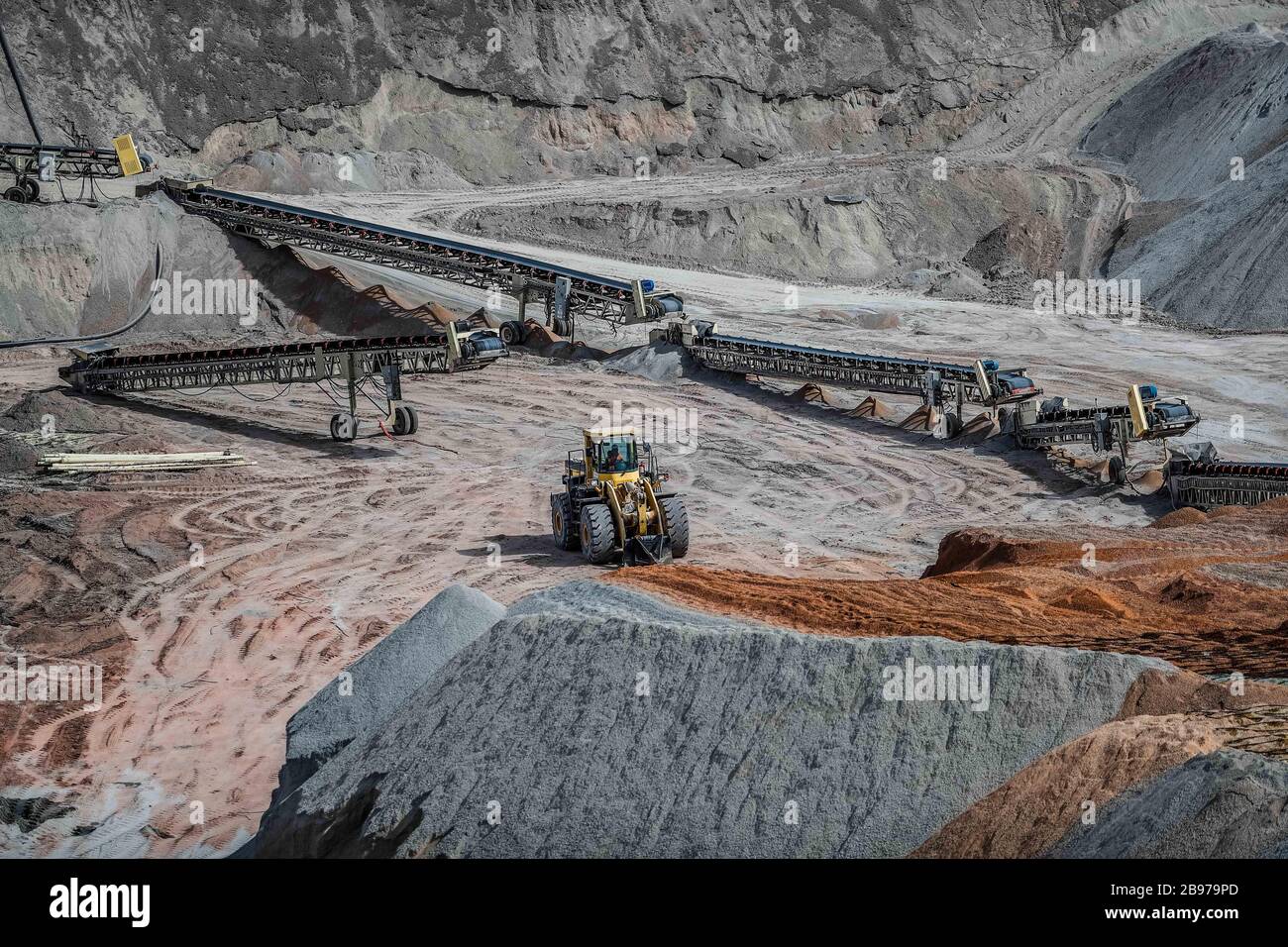 Tajo of the gold mine, El Chanate, which is part of the Alamos Gold and ...