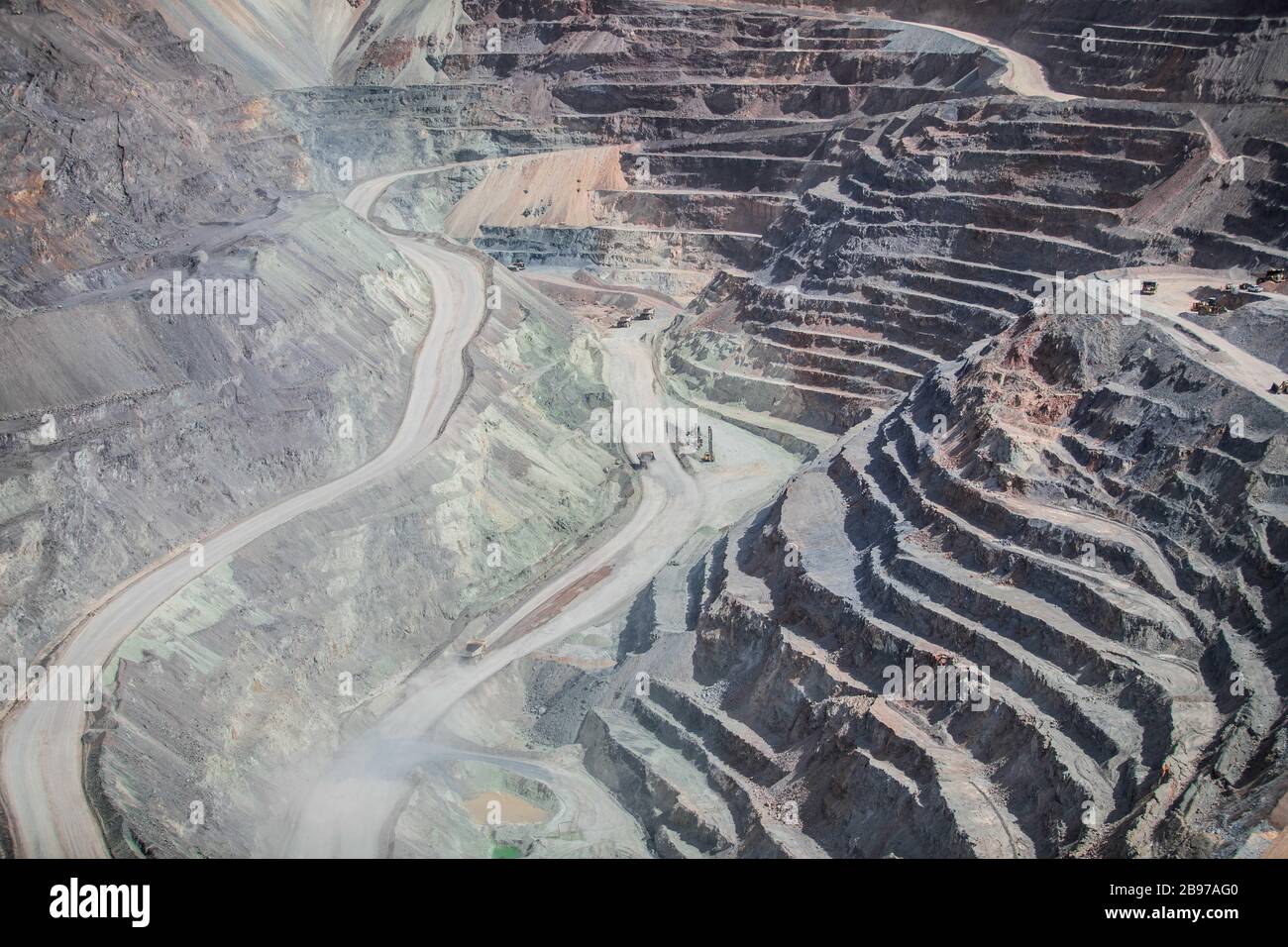 Tajo of the gold mine, El Chanate, which is part of the Alamos Gold and ...