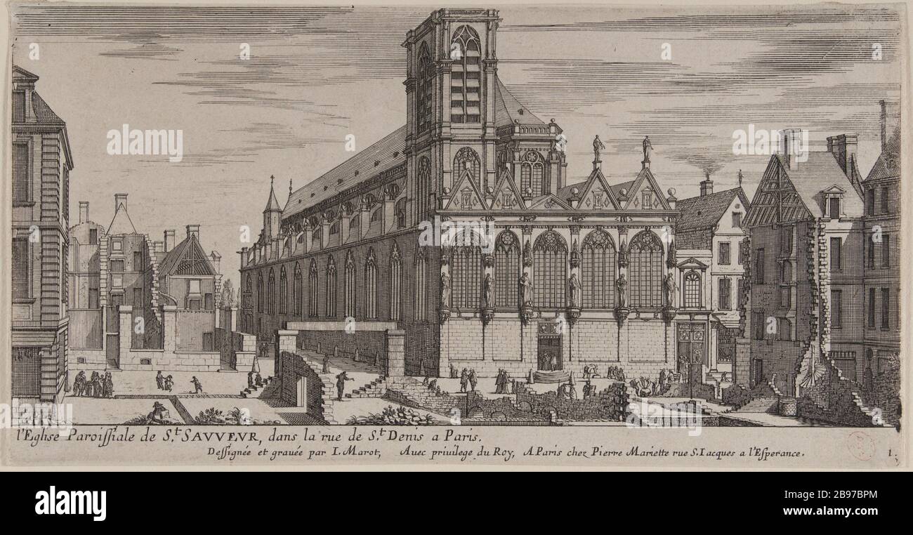 the Parish Church of St Savior in the streets of St Denis in Paris ...