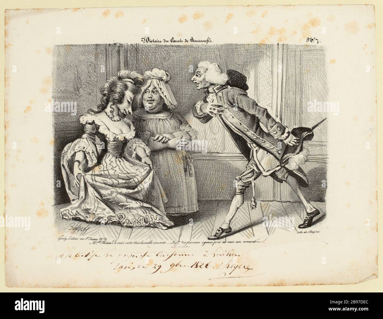 Melle. Therese. I am your humble servant ... The Cte. Your first ...