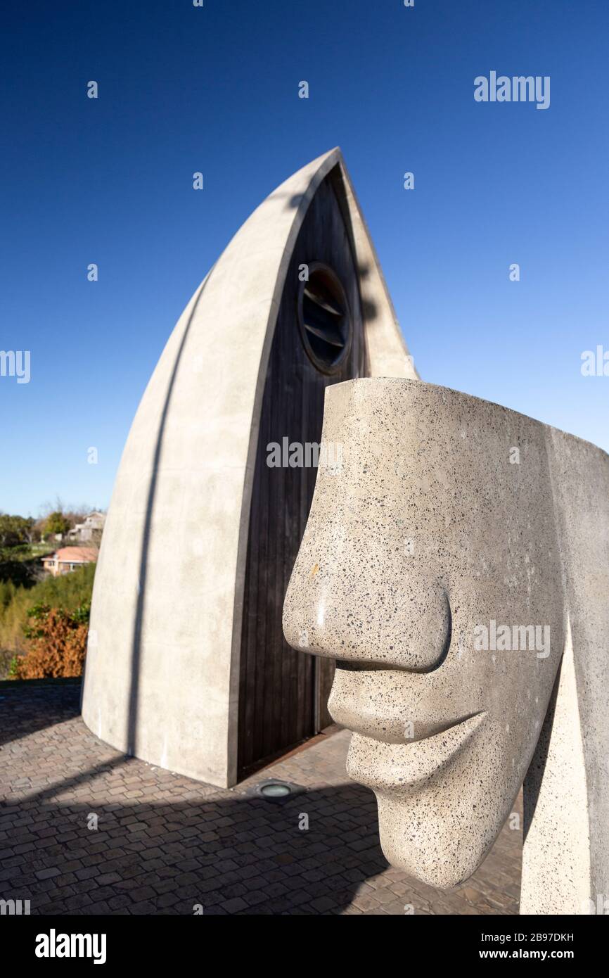 Surreal public toilets in Matakana, New Zealand Stock Photo - Alamy