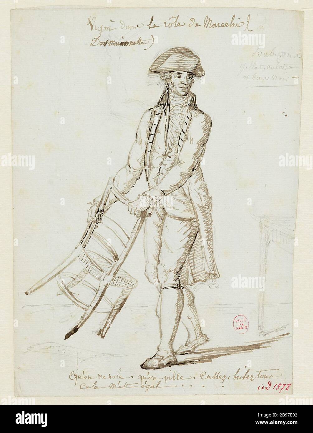 Vigni in the role of Marcelin (in houses) (as registered (letter ...