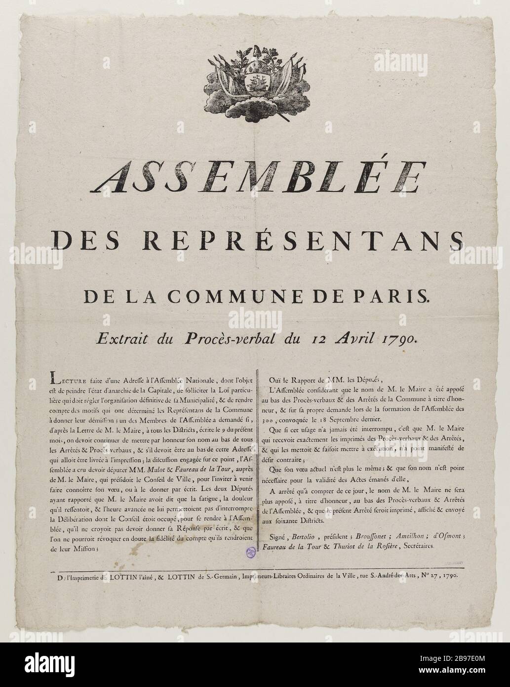 Proces verbal hi-res stock photography and images - Alamy