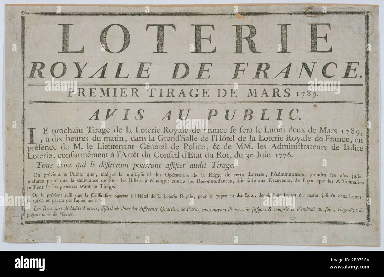 Tirage High Resolution Stock Photography and Images - Alamy