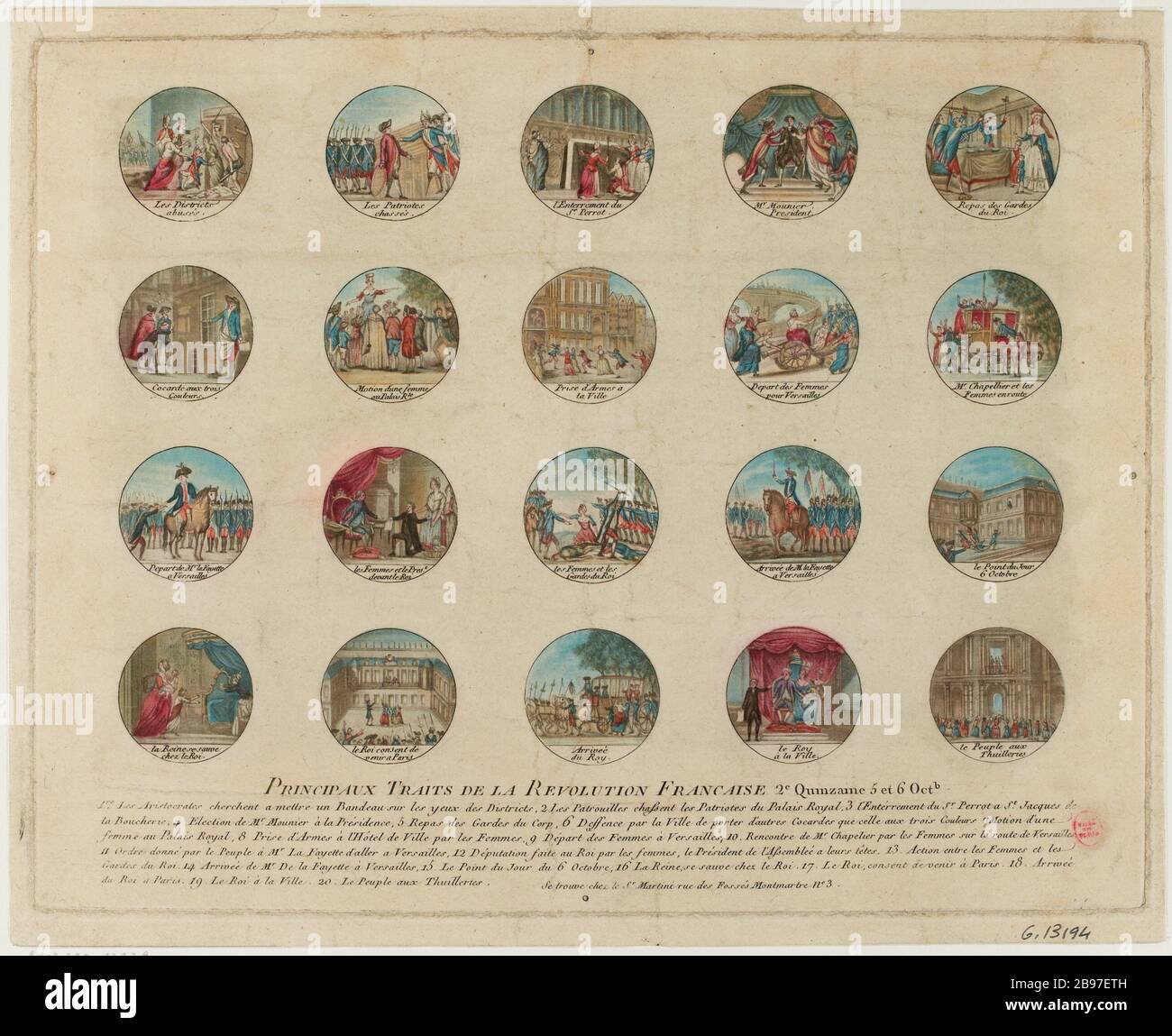 Twenty medallions for clothing buttons, illustrating the main ...