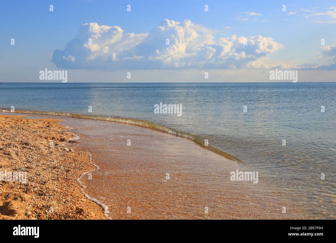 quiet morning landscape on sea Stock Photo - Alamy