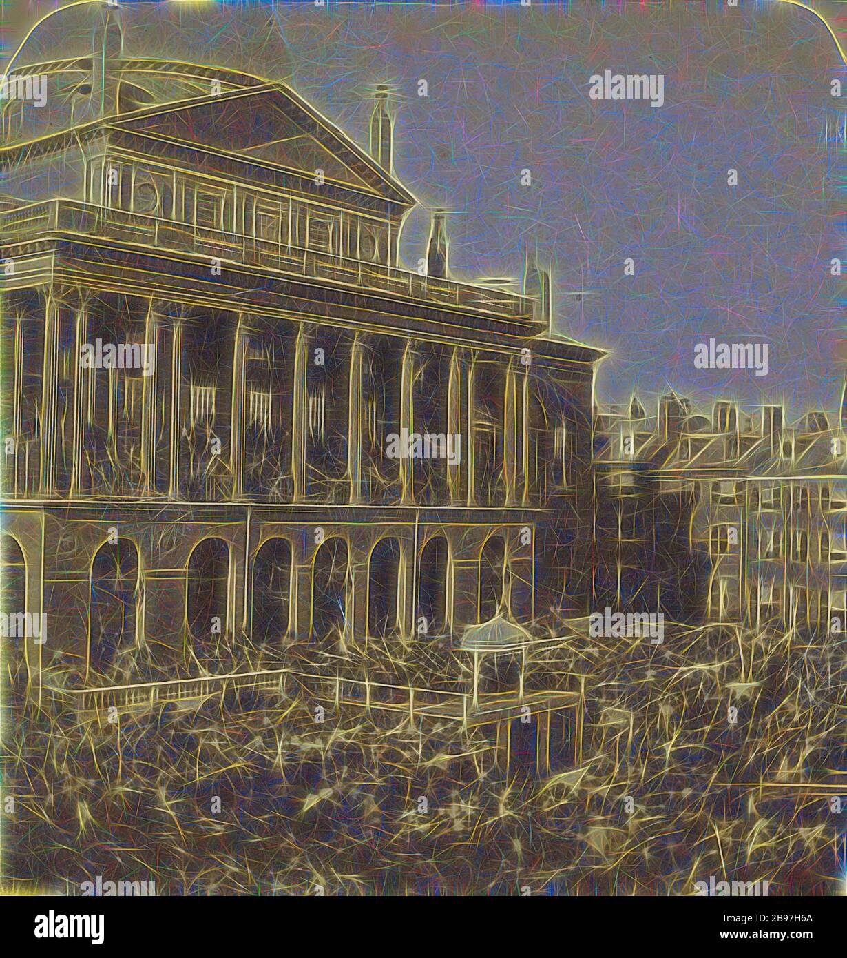 Inauguration of the Webster Statue. Boston, Mass., Deloss Barnum ...