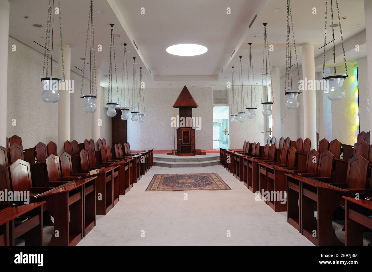 The Domus Galilaeae (House of Galilee) Monastery, on the peak of Mount ...