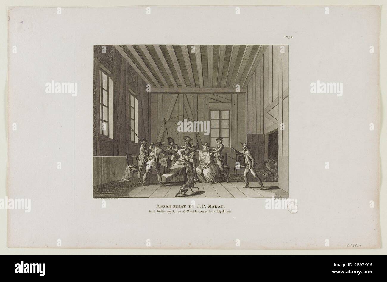J. P ASSASSINATION OF MARAT, THE 13 July 1793 Pierre-Gabriel Berthault ...