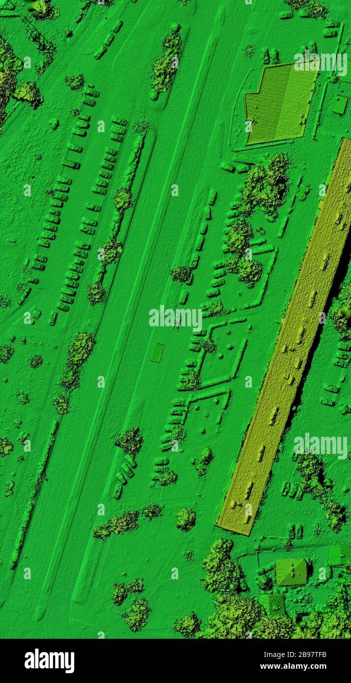 DEM - digital elevation model. Product made after processing pictures ...