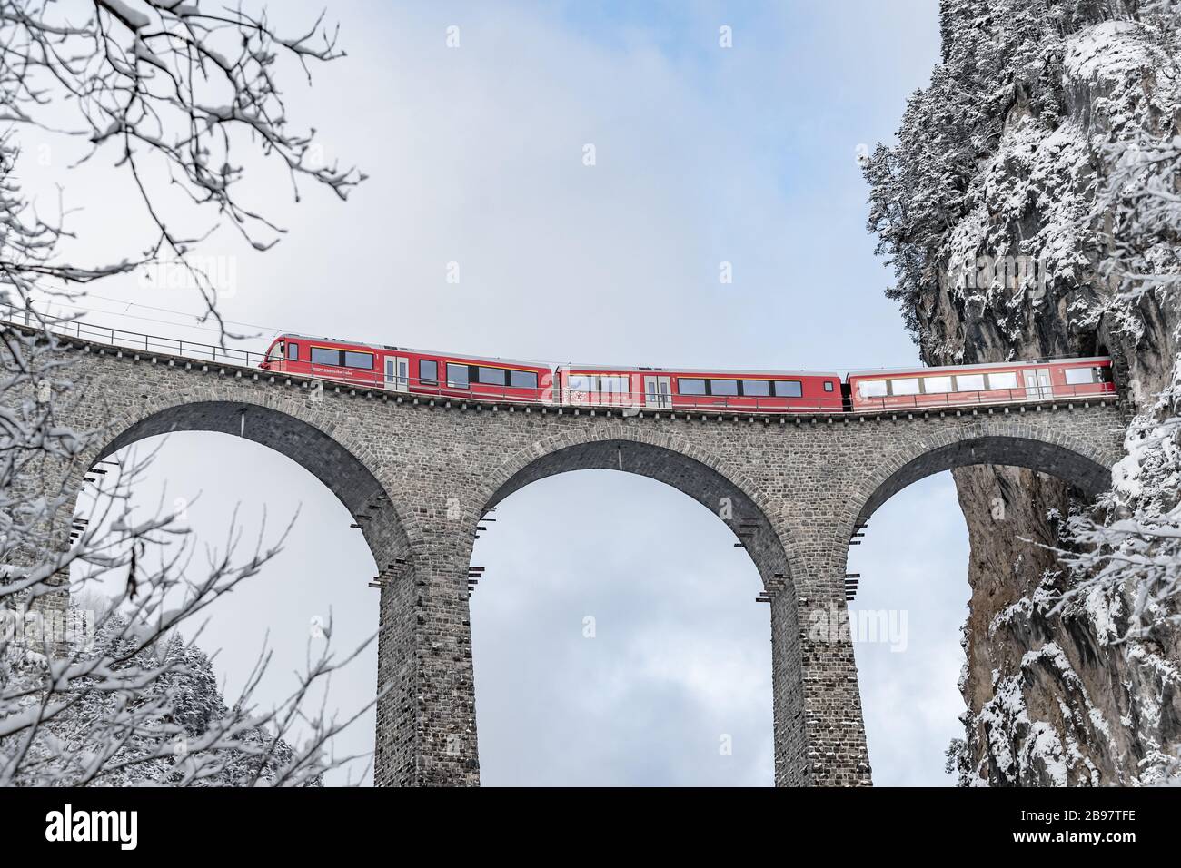 Glacier express switzerland bridge hi-res stock photography and images ...