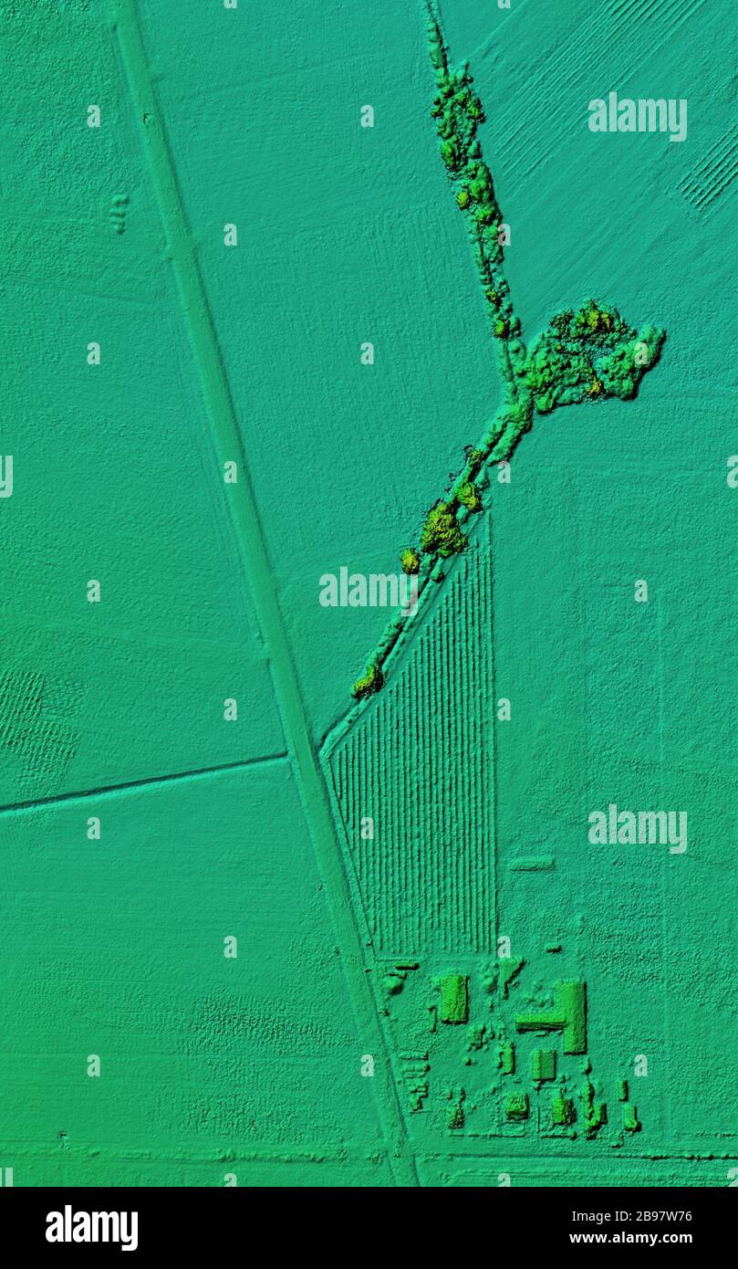 DEM - digital elevation model. Product made after processing pictures ...