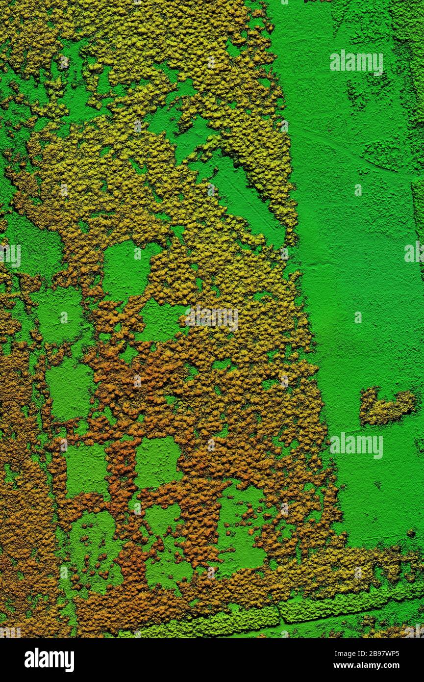 Digital elevation model. Hipsometric photo taken from a drone. It shows ...