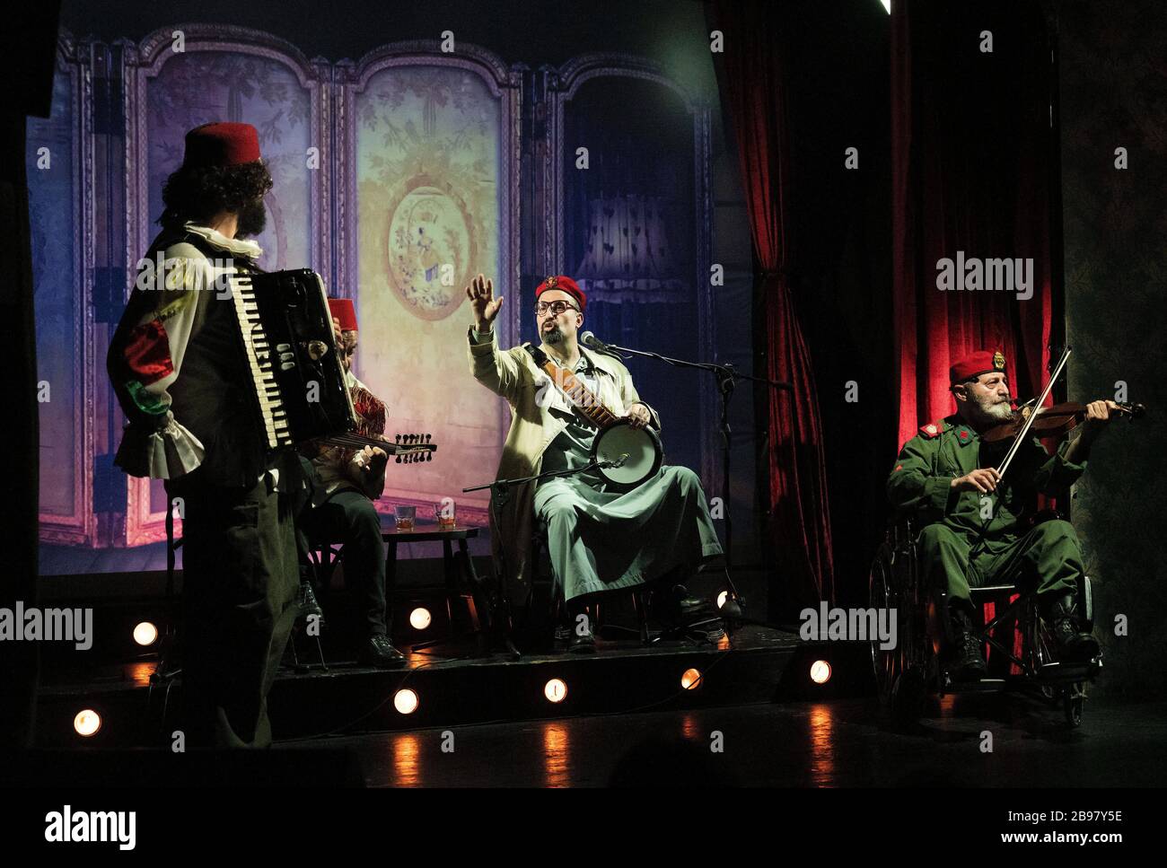 Egyptian cabaret Hishik Bishik at the Metro Al Madina theatre in Hamra ...